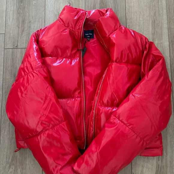 Love Tree | Jackets & Coats | Red Puffer Jacket | Poshmark